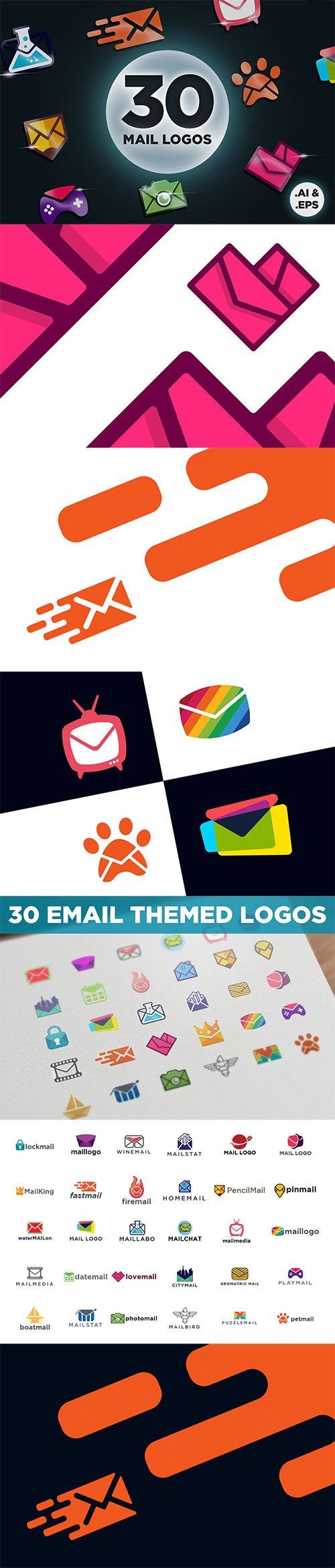 Modern Email and Mail Logos | SoftArchive