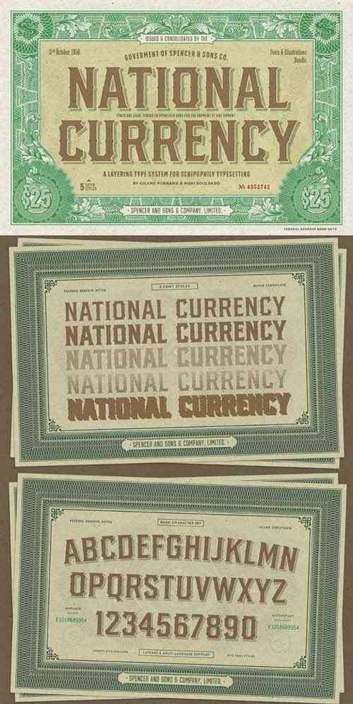 National Currency Font Bundle 3673567 | SoftArchive