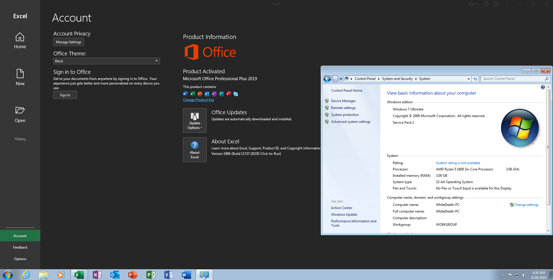 Microsoft Office Professional Plus Retail-VL Version 1906 (Build 11727. ...