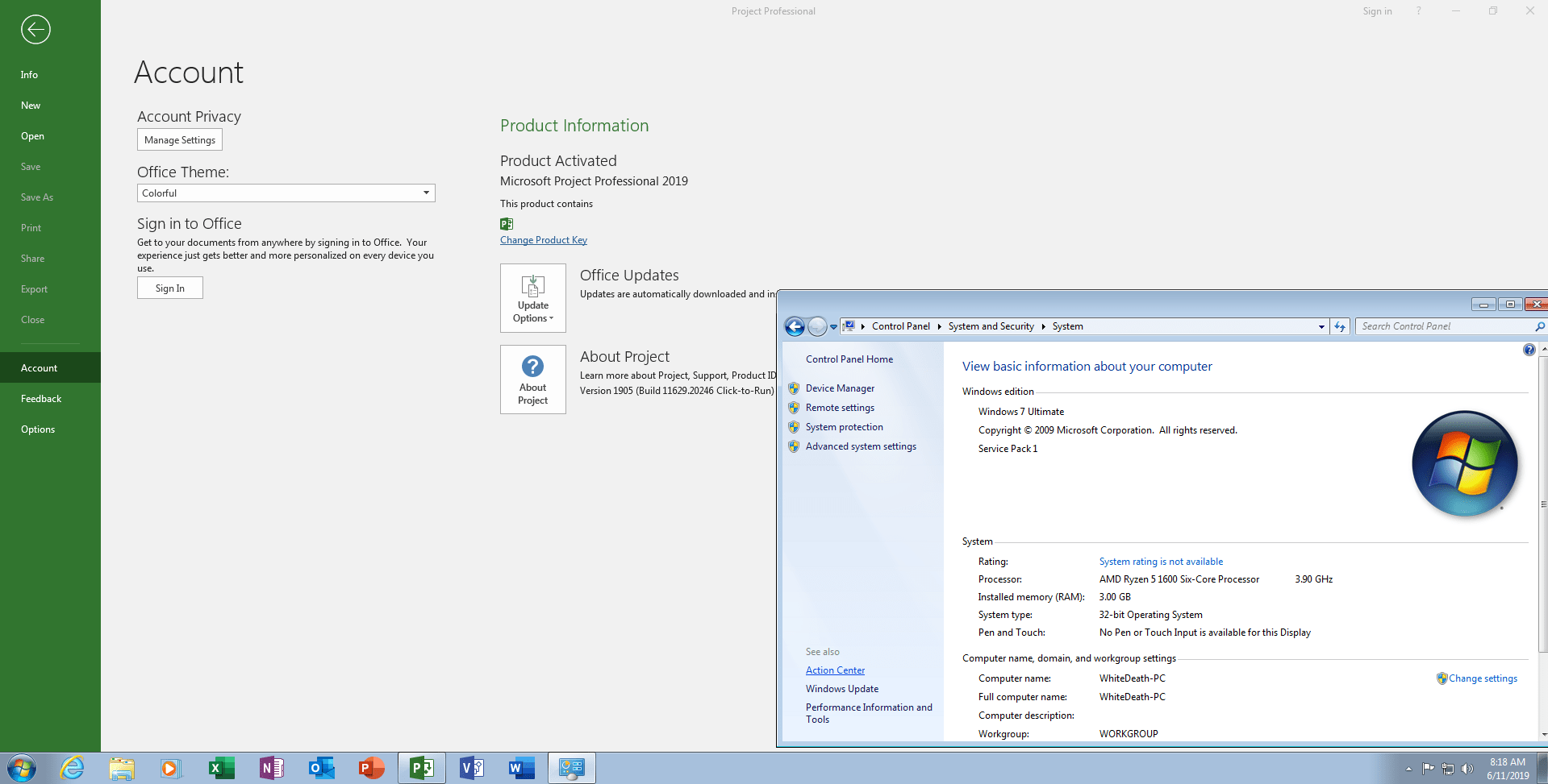 Microsoft Office Professional Plus Retail-VL Version 1905 (Build 11629. ...
