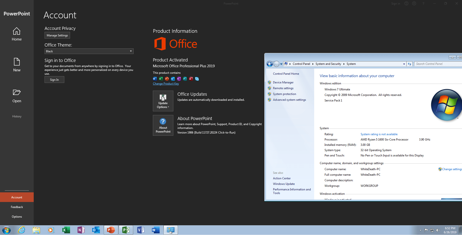 Microsoft Office Professional Plus Retail-VL Version 1906 (Build 11727. ...