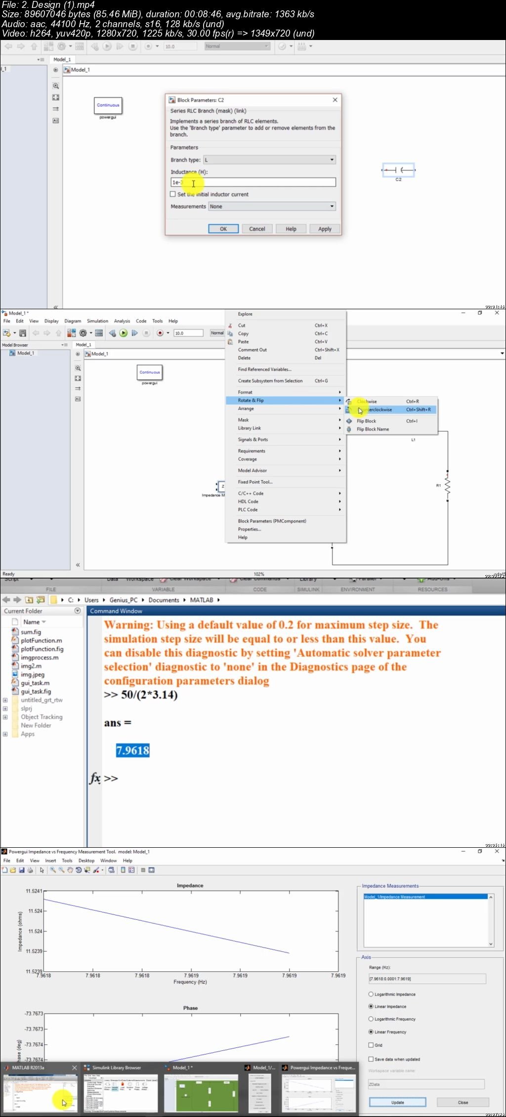 AC Circuit & Power Analysis using MATLAB SIMULINK | SoftArchive