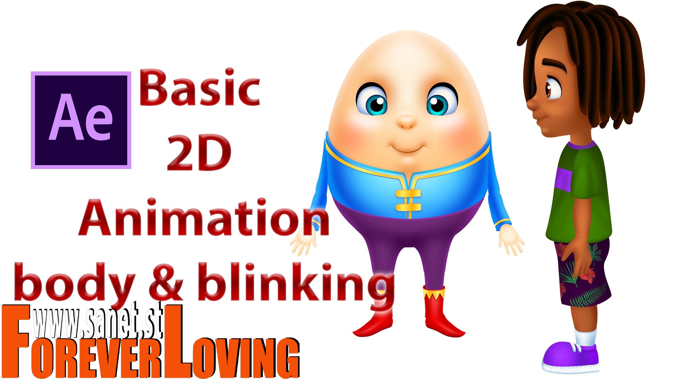 Basic 2D character animation and blink in After Effects | SoftArchive
