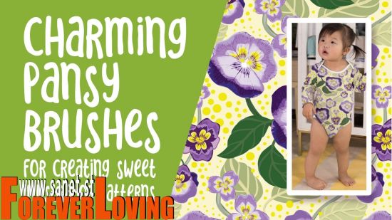 Charming Pansy Brushes for Creating Sweet Illustrator Patterns ...