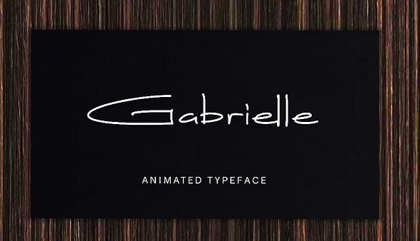 Gabrielle Animated Font 343148 - After Effects Templates | SoftArchive