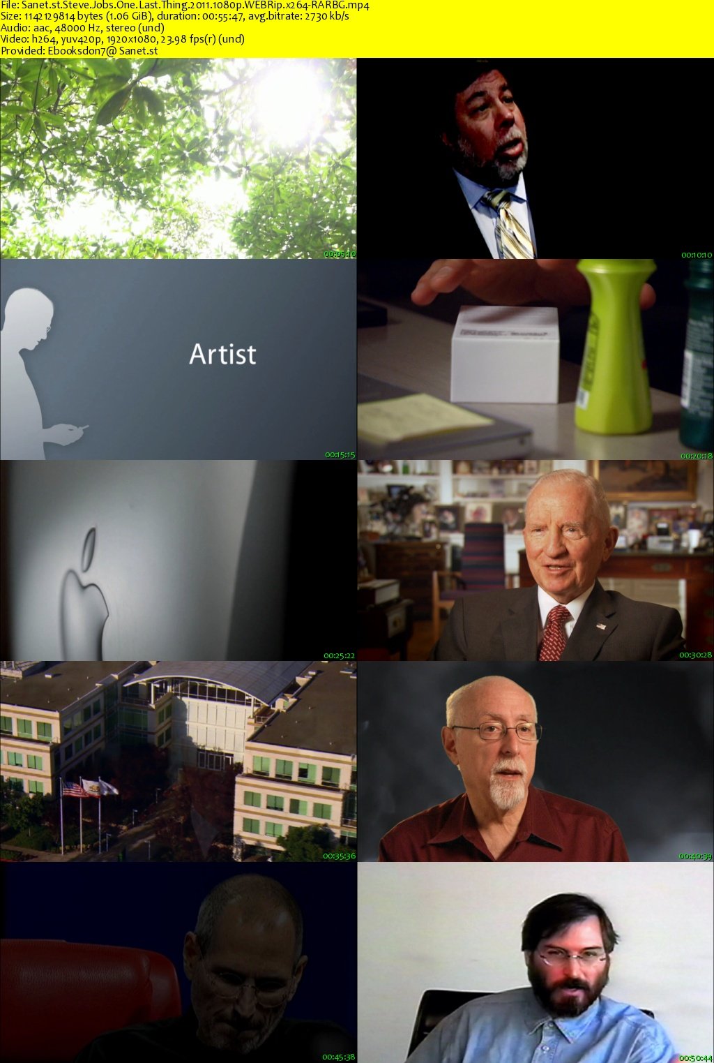 Steve Jobs One Last Thing 2011 1080p WEBRip x264-RARBG | SoftArchive