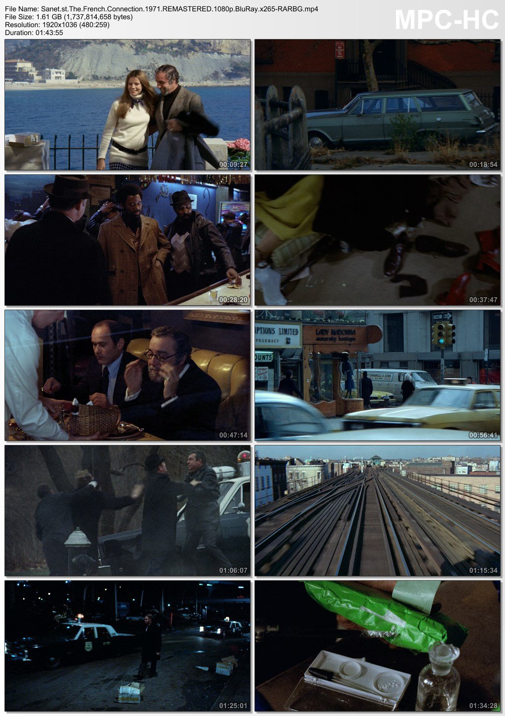 The French Connection 1971 REMASTERED 1080p BluRay x265-RARBG - SoftArchive