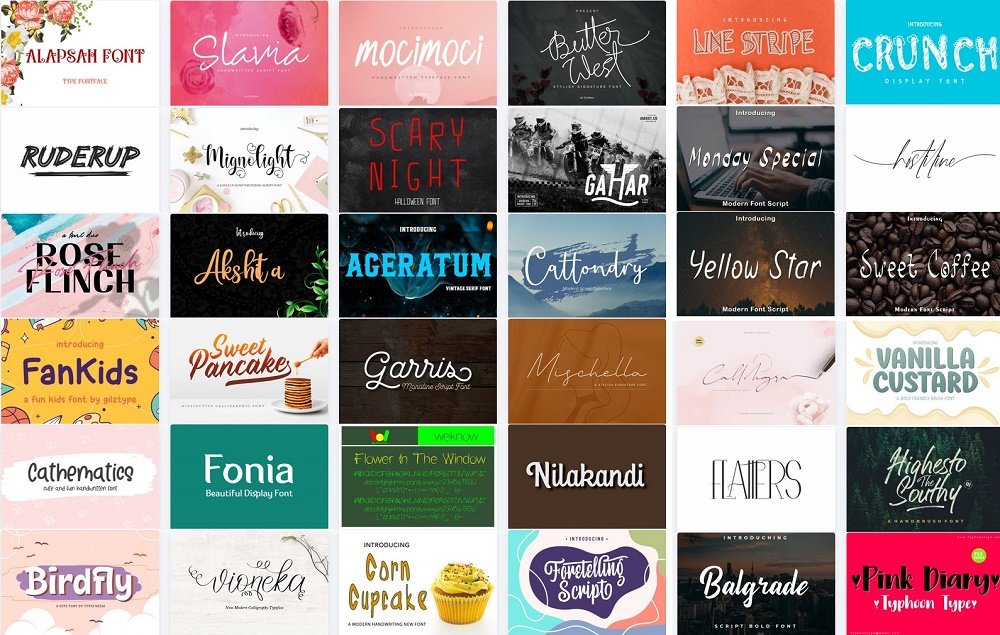 Mix Font Bundle 38 - 36 Premium Fonts | SoftArchive