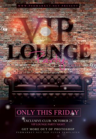 Lounge party - Premium flyer psd template | SoftArchive