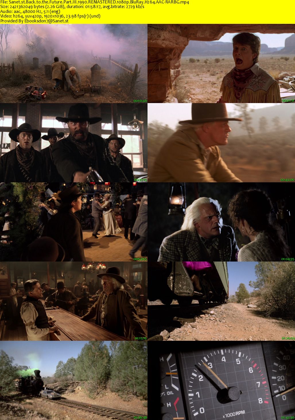 Back to the Future Part III 1990 REMASTERED 1080p BluRay H264 AAC-RARBG ...