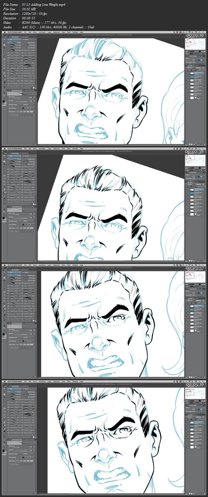 Digital Inking for Comics - Starting with the Head | SoftArchive