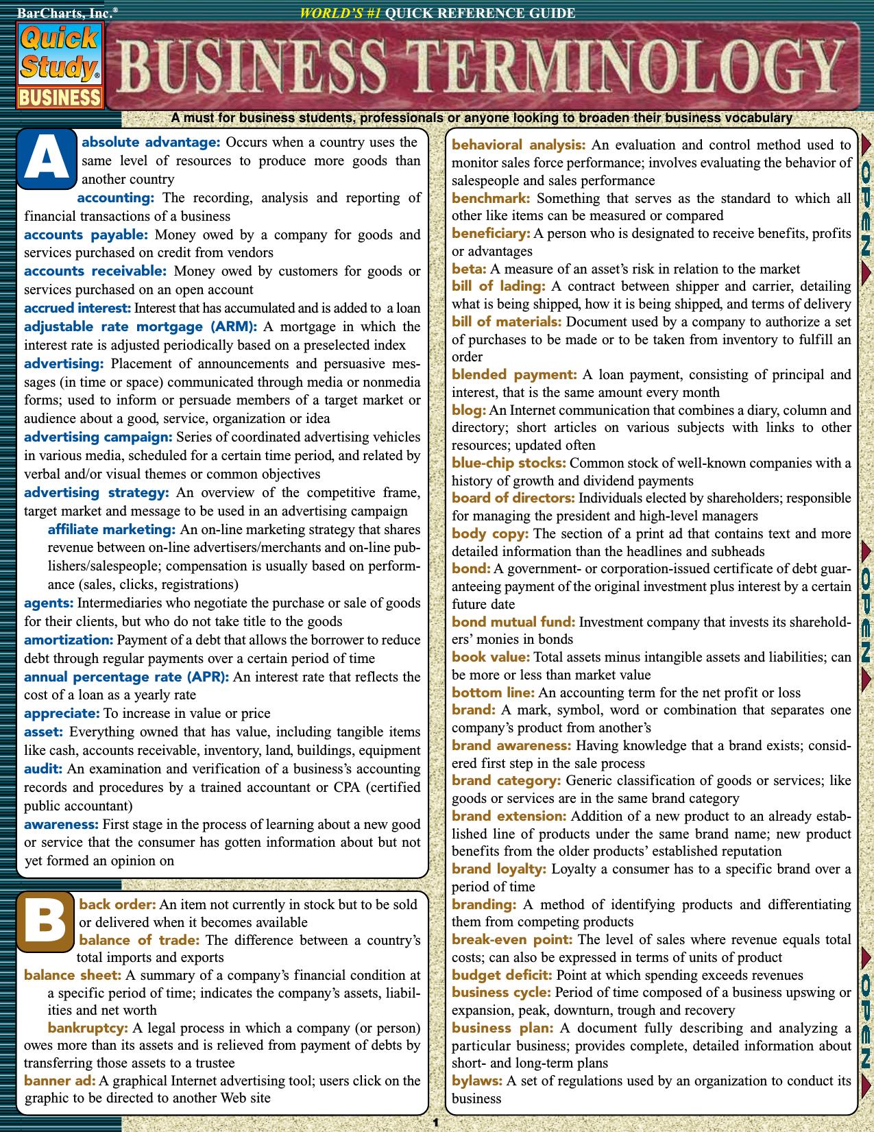 Download Business Terminology Quick Study Business SoftArchive Download Business Terminology Quick Study Business SoftArchive