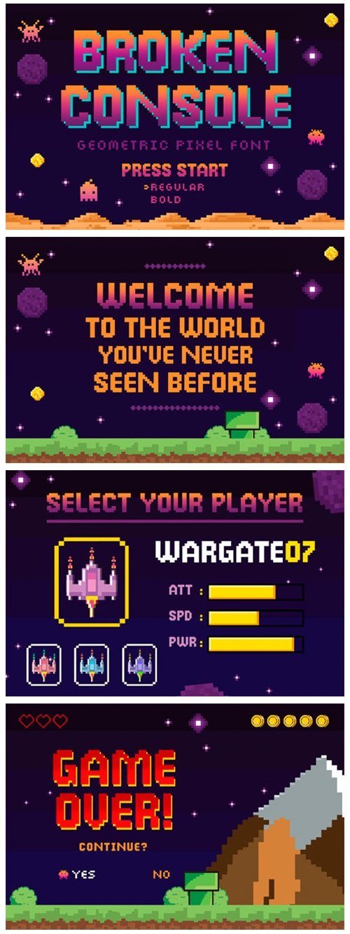 Broken Console Font | SoftArchive