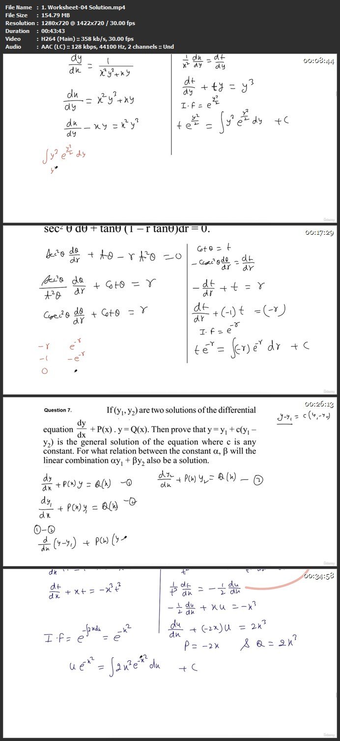 Differential Equations | Complete Differential Equations | SoftArchive