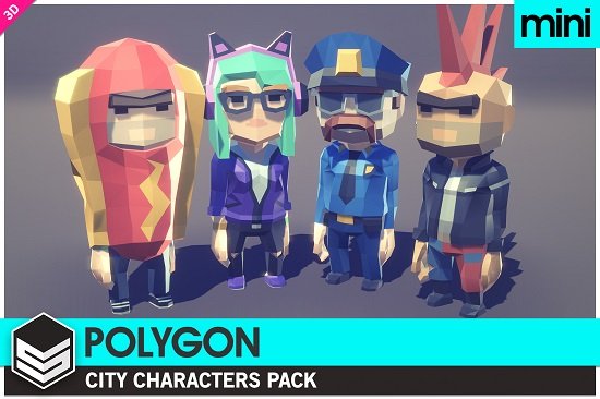Unity Asset - POLYGON MINI - City Character Pack v1.01 | SoftArchive