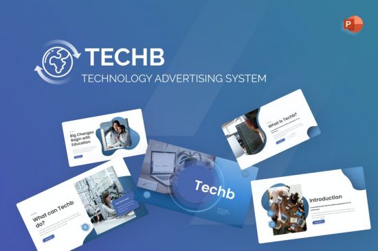 Techb Technology PowerPoint Template | SoftArchive
