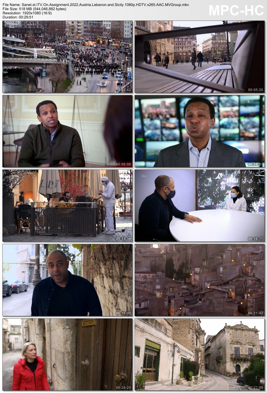 ITV On Assignment - Austria, Lebanon and Sicily (2022) 1080p HDTV x265 ...