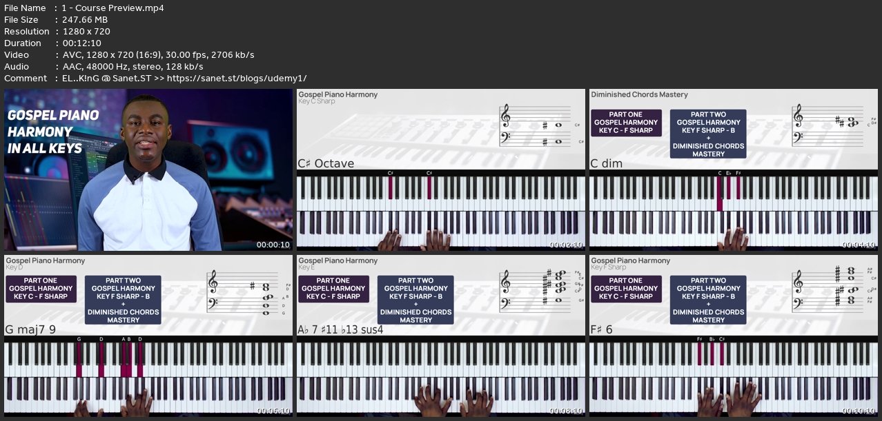Piano Harmony In 12 Keys - Music Piano Keyboard Lesson | SoftArchive