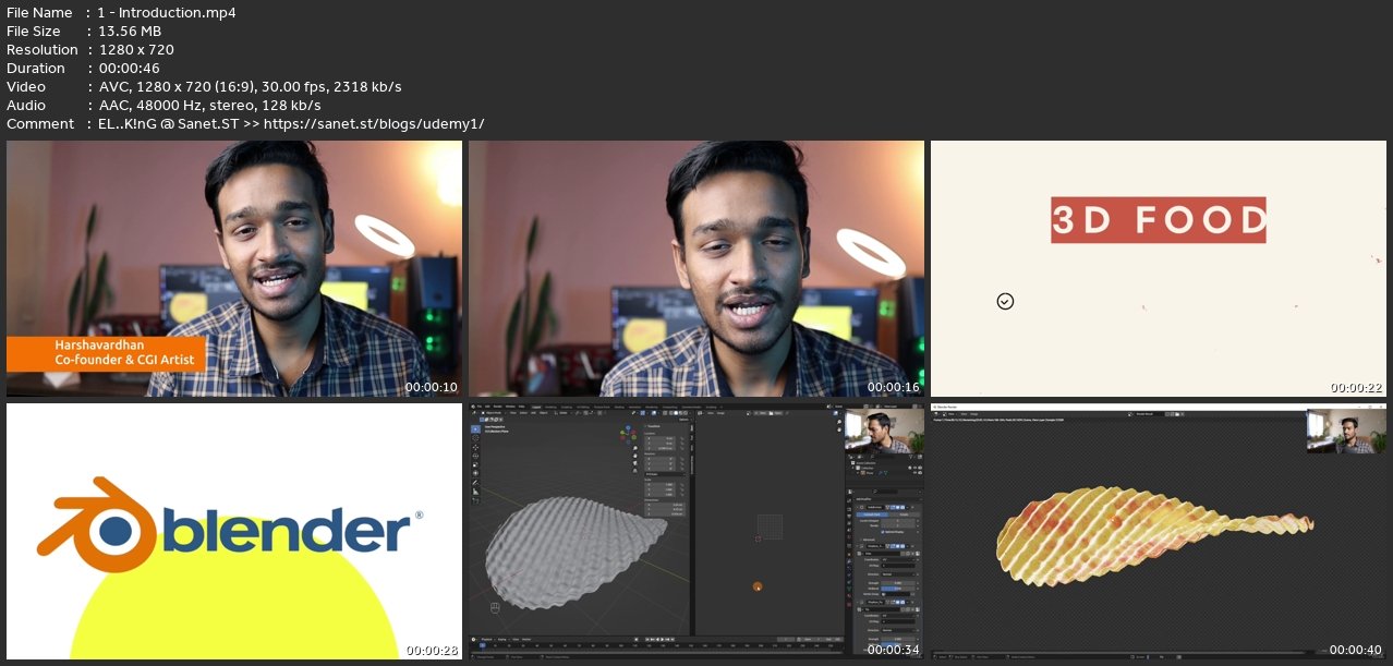Blender : Create Your First 3D Food - Make Realistic Chips | SoftArchive