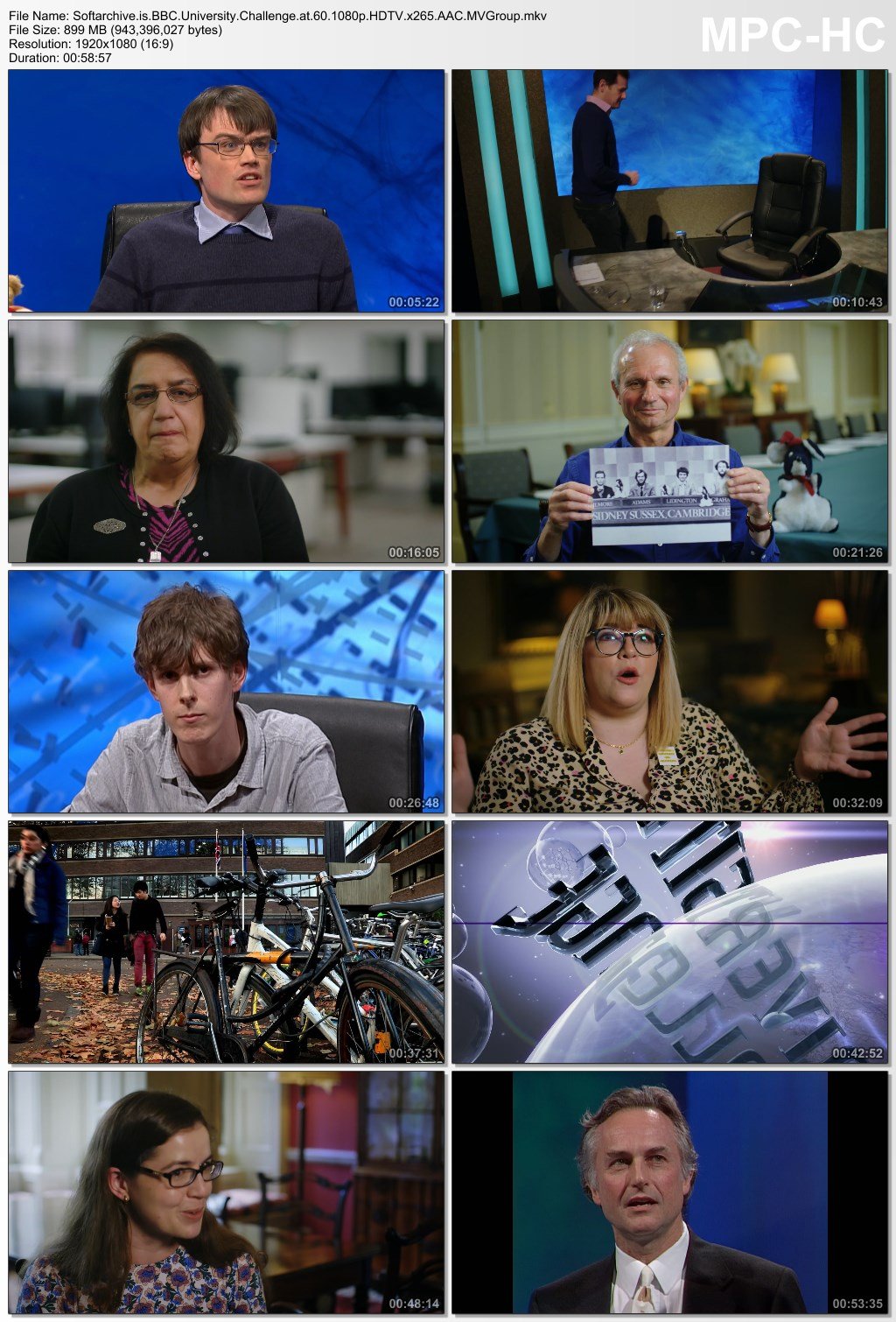 BBC - University Challenge at 60 (2022) 1080p HDTV x265 AAC MVGroup ...