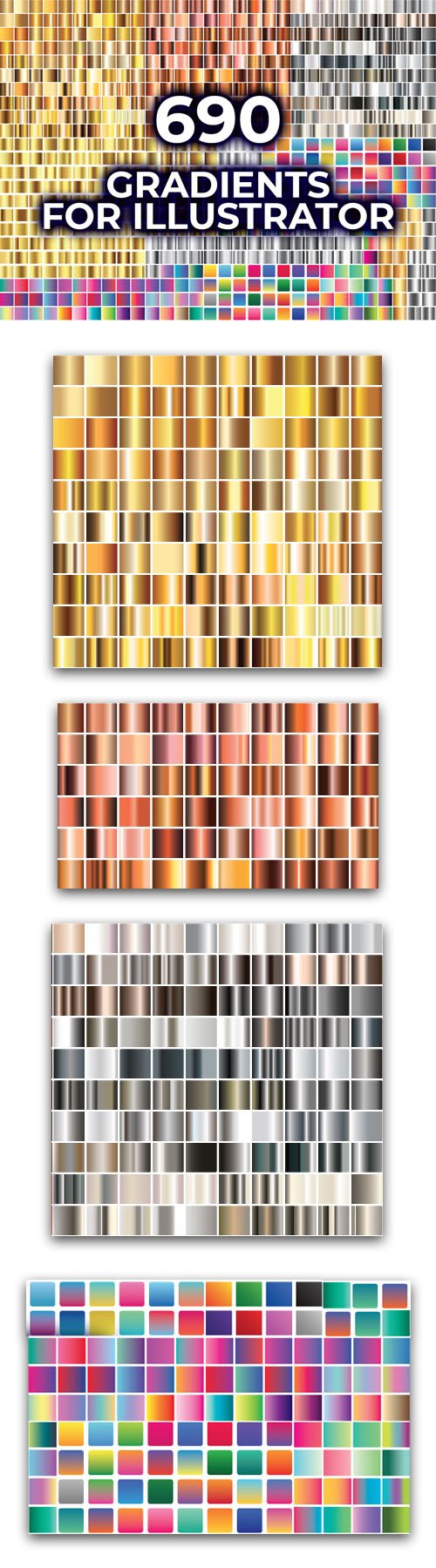 690 Vector Gradients for Illustrator | SoftArchive