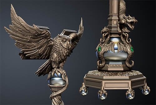 Hogwarts Owl Lectern - 3D Print | SoftArchive