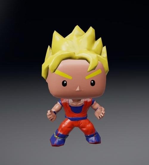 Mei VRChat Avatar and Super Saiyan Toy - Moises Moreno – 3D Print ...