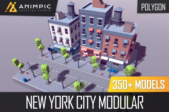 Unity Asset - POLY - New York City Modular v1.0 | SoftArchive