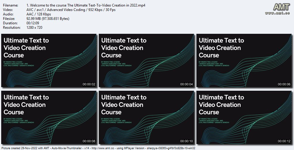The Ultimate Text-To-Video Creation Course (2022 Edition) | SoftArchive
