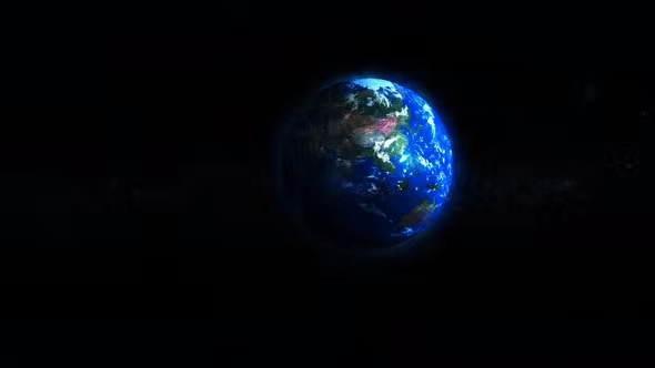 Videohive - Zoom In 3d Realistic Planet Earth On Space, Space Planet ...