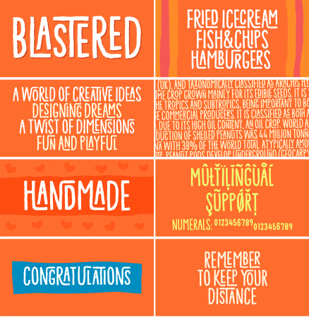 Blastered Font Family | SoftArchive