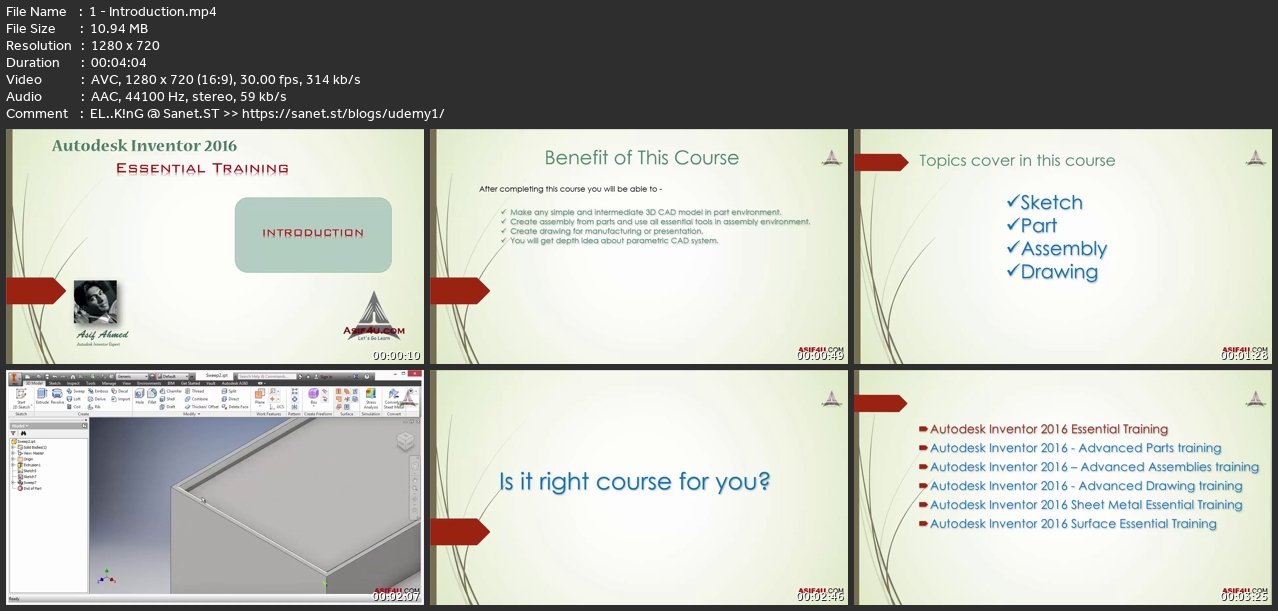 Autodesk Inventor 2016 Essential Training | SoftArchive