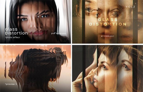 Glass Distortion Photo Effect for Photoshop | SoftArchive
