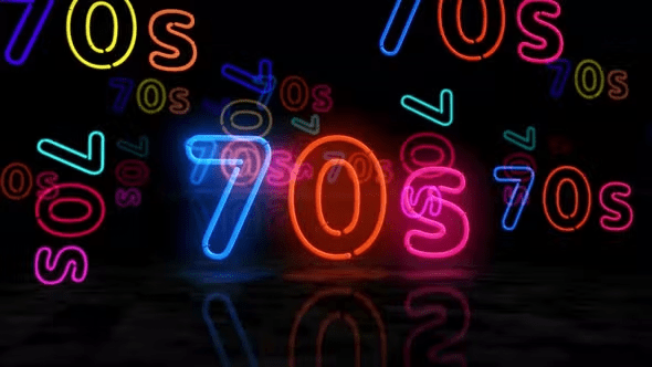 Videohive - 70s retro party symbol glowing neon 3d lights - 42134796 ...