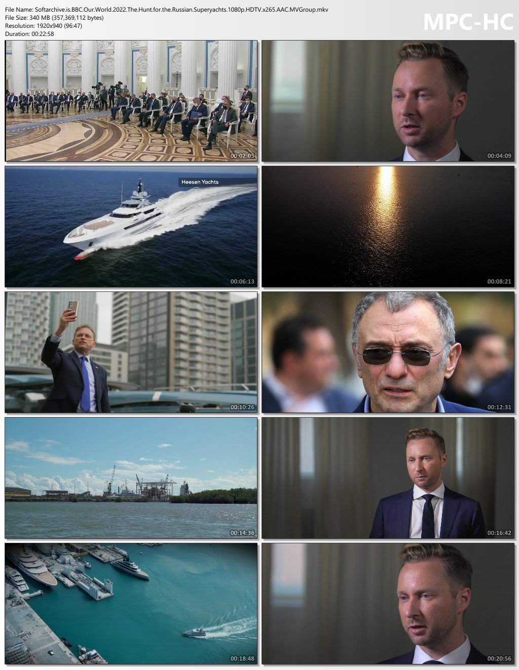 BBC Our World - The Hunt for the Russian Superyachts (2022) 1080p HDTV ...
