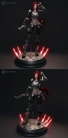 Katarina from league of legends – 3Dmoonn – 3D Print Model | SoftArchive