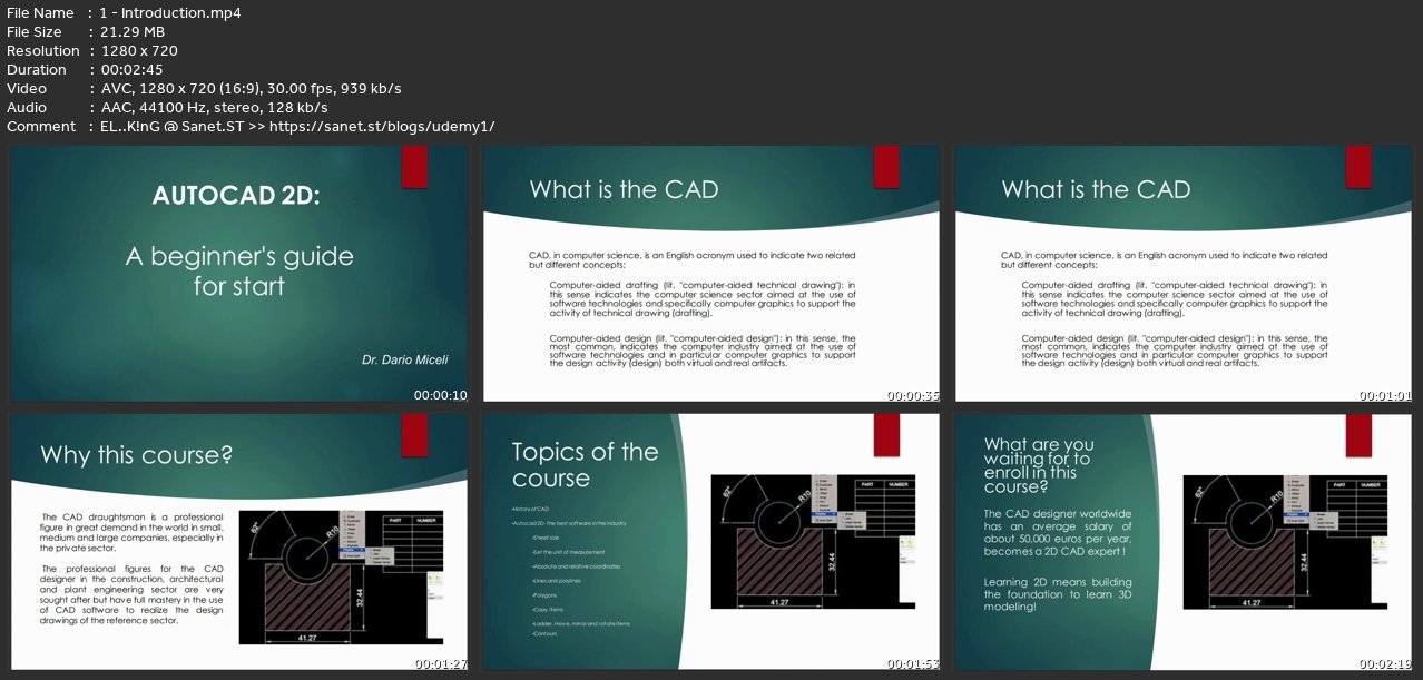 Autocad 2D: A Beginner'S Guide For Start | SoftArchive
