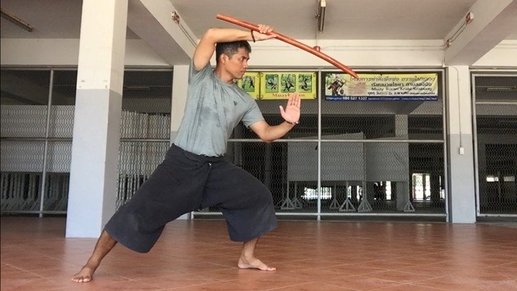 Single Sword level 1 in Krabikrabong martial art of Thailand | SoftArchive