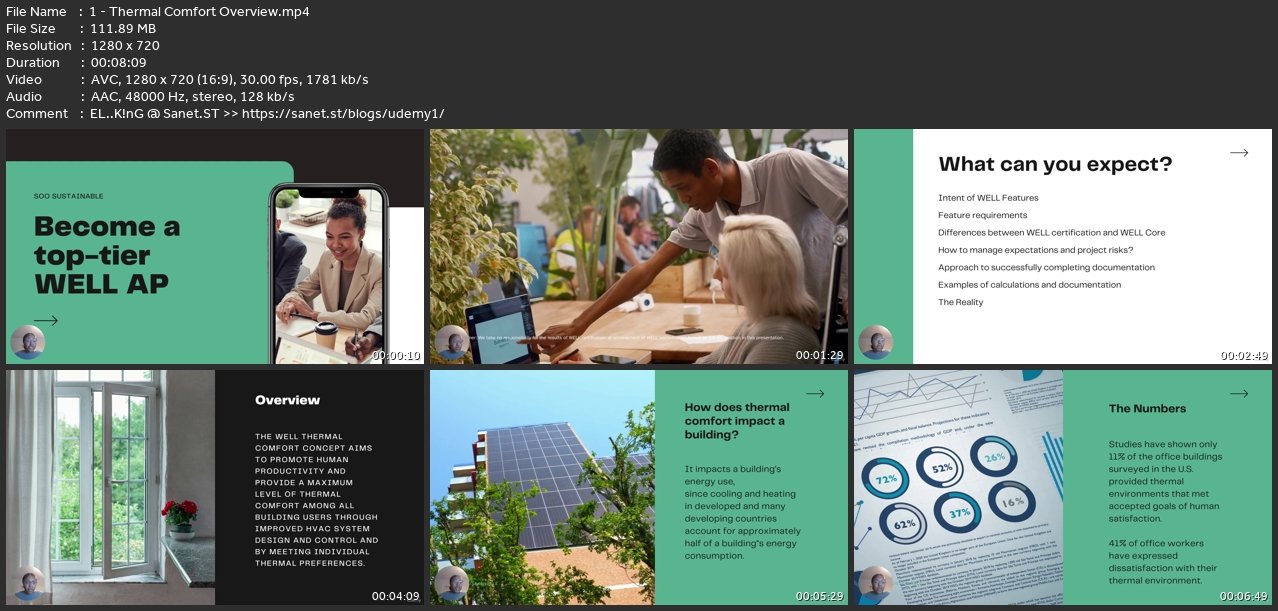 Become A Top-Tier Well Ap - Thermal Comfort | SoftArchive