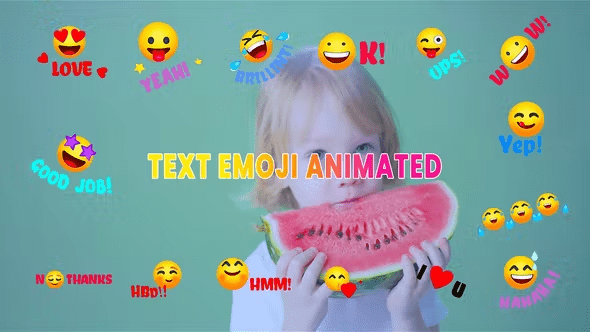 Videohive - Text Emoji Animated Illustration Element Pack - 44579577 ...