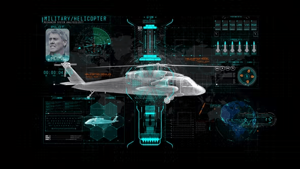 Videohive - HUD Info Miltary Helicopter 44173212 | SoftArchive