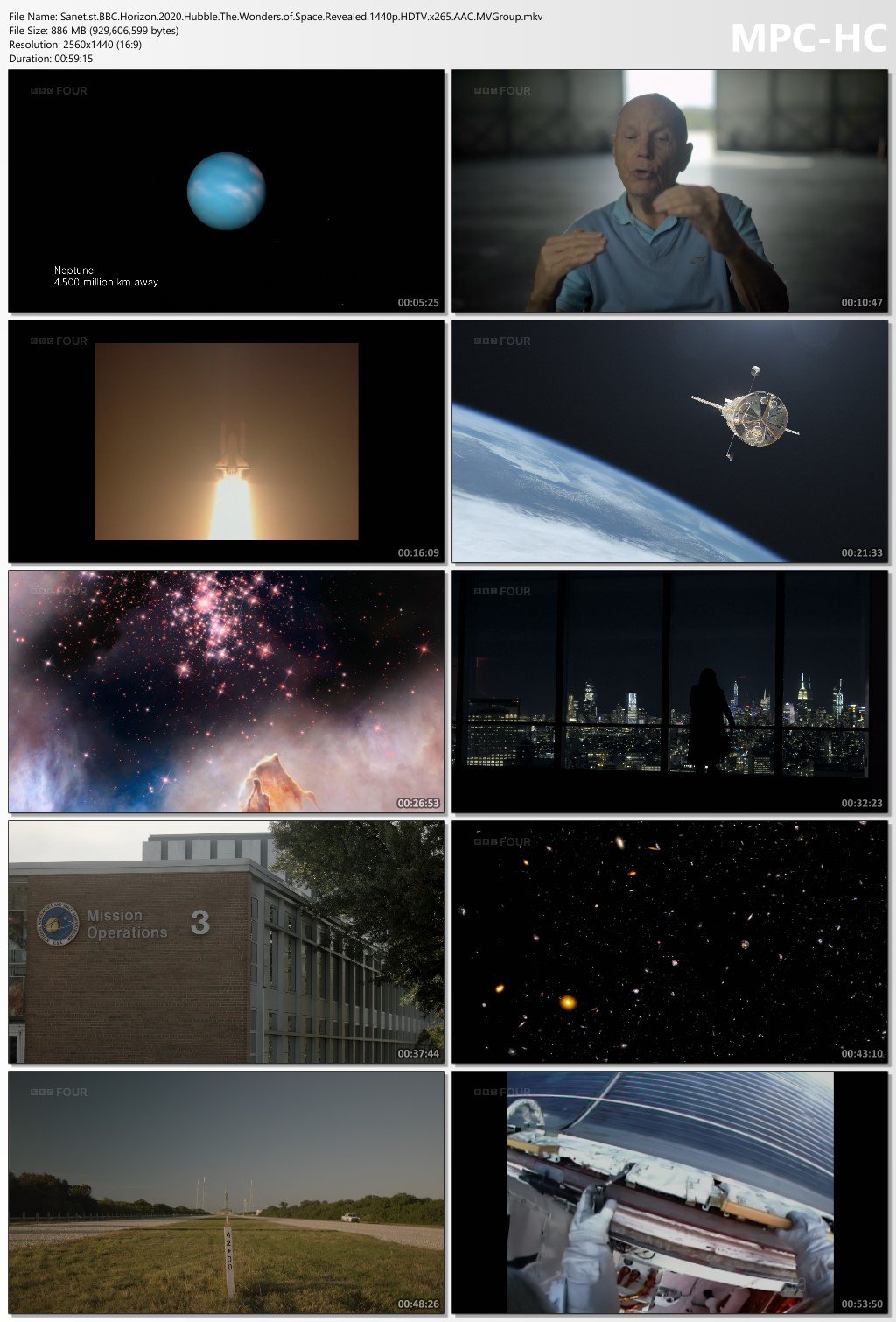 BBC Horizon - Hubble: The Wonders of Space Revealed (2020) 1440p HDTV ...