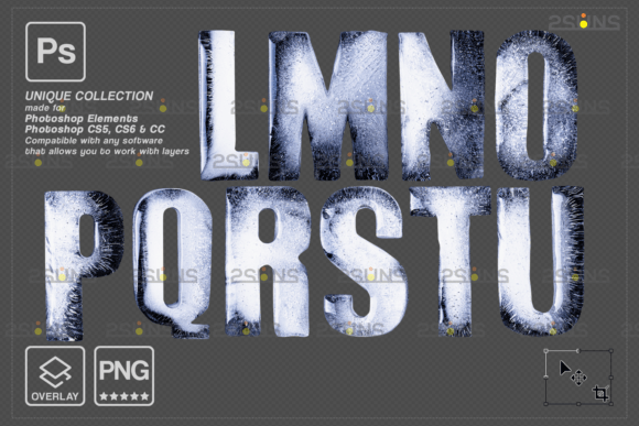Ice font alphabet clipart Letter Photo overlay Frosty PNG - 2546031 ...