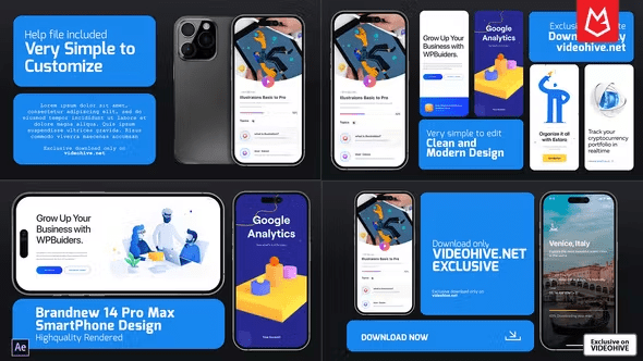 Videohive - Pro14 Phone App Promo Mockup - 45455156 | SoftArchive