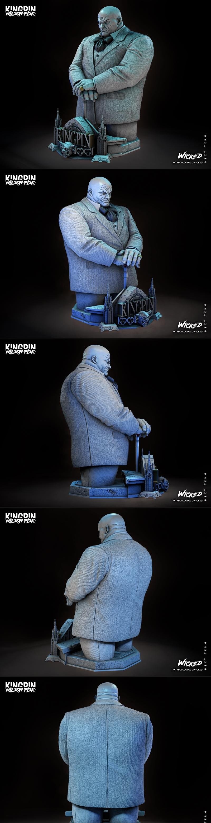 WICKED – Kingpin Statue and Bust – 3D Print Model | SoftArchive