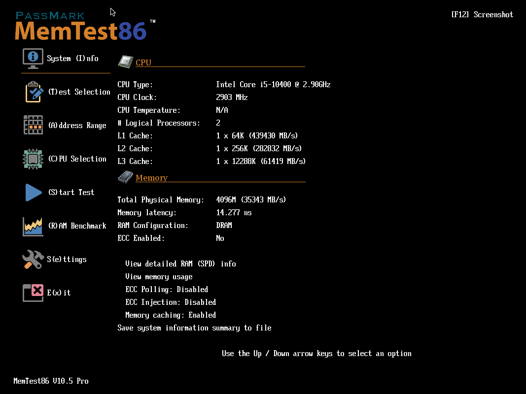 PassMark MemTest86 Pro 10.5 Build 1000 Multilingual ISO | SoftArchive