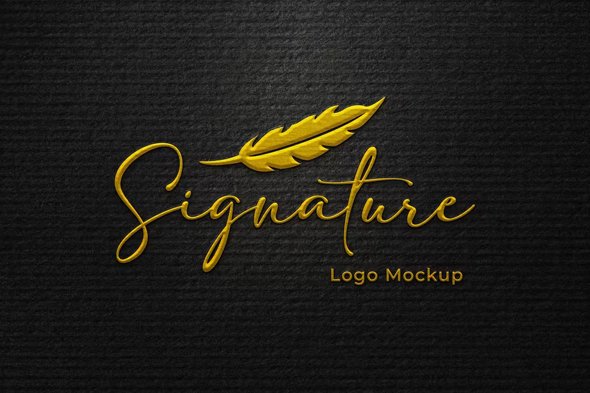Signature Logo PSD Mockup Template | SoftArchive