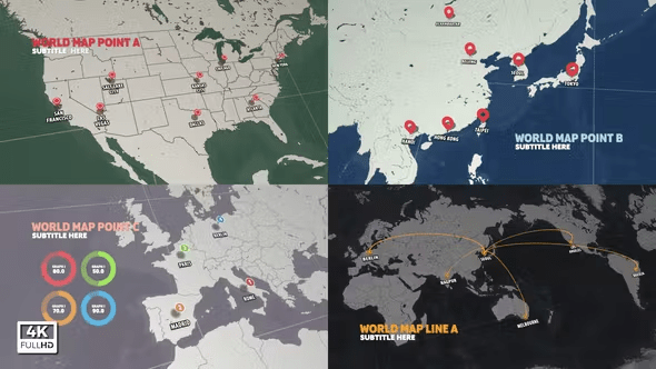 Videohive - World Map Infographic 45420410 | SoftArchive