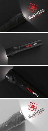 Flash Light Logo PSD Mockup Template | SoftArchive
