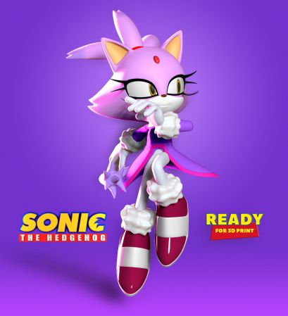 Blaze The Cat – Sonic – 3D Print Model | SoftArchive